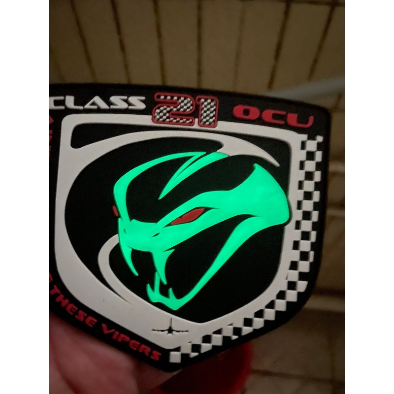 Glow in Dark Rubber/PVC badges, custom made